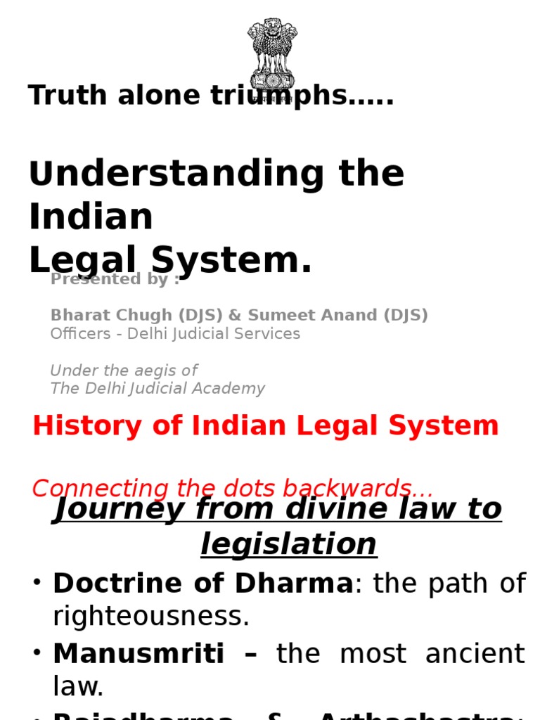 Presentation On The Indian Legal System | PDF | Writ | Supreme Courts