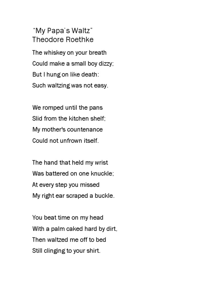 My Papa's Waltz | PDF