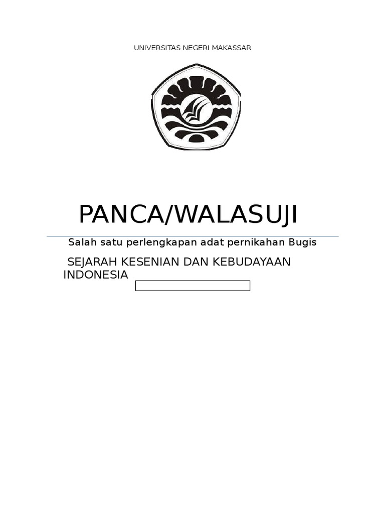 Makna dan Fungsi Walasuji dalam Adat Bugis | PDF | Kajian Bahasa Asing ...