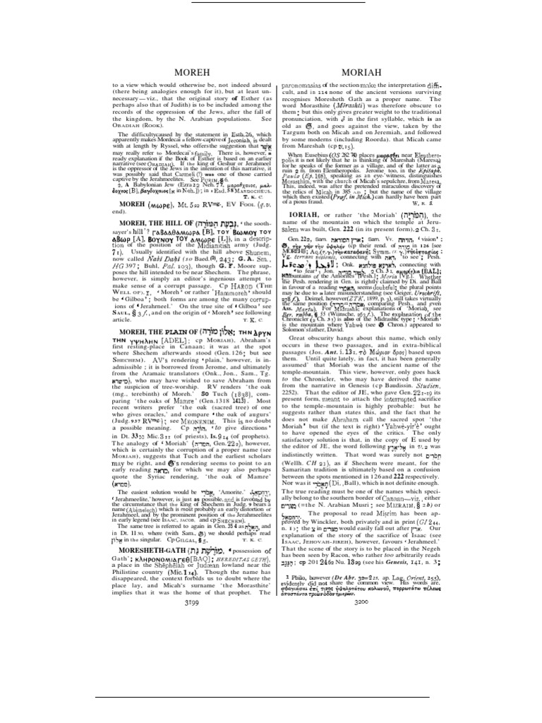 Moreh Mystery | PDF | Moses | Hebrew Bible People