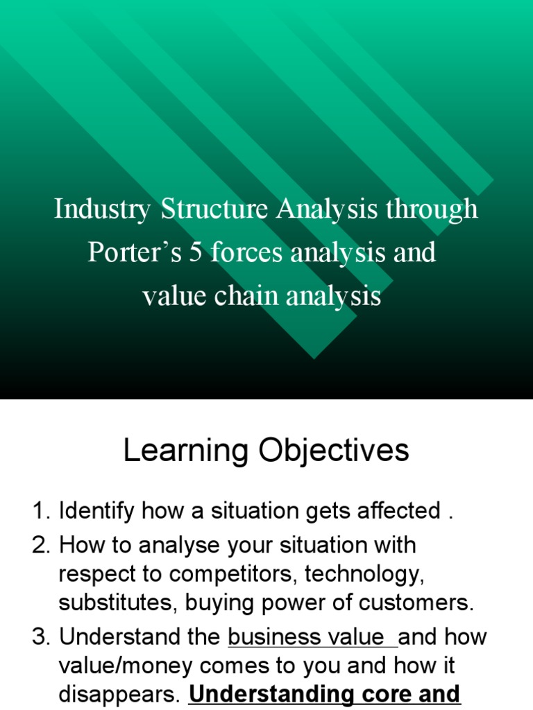 Value Chain Analysis and Five Force Analysis | PDF | Value Chain | Strategic Management