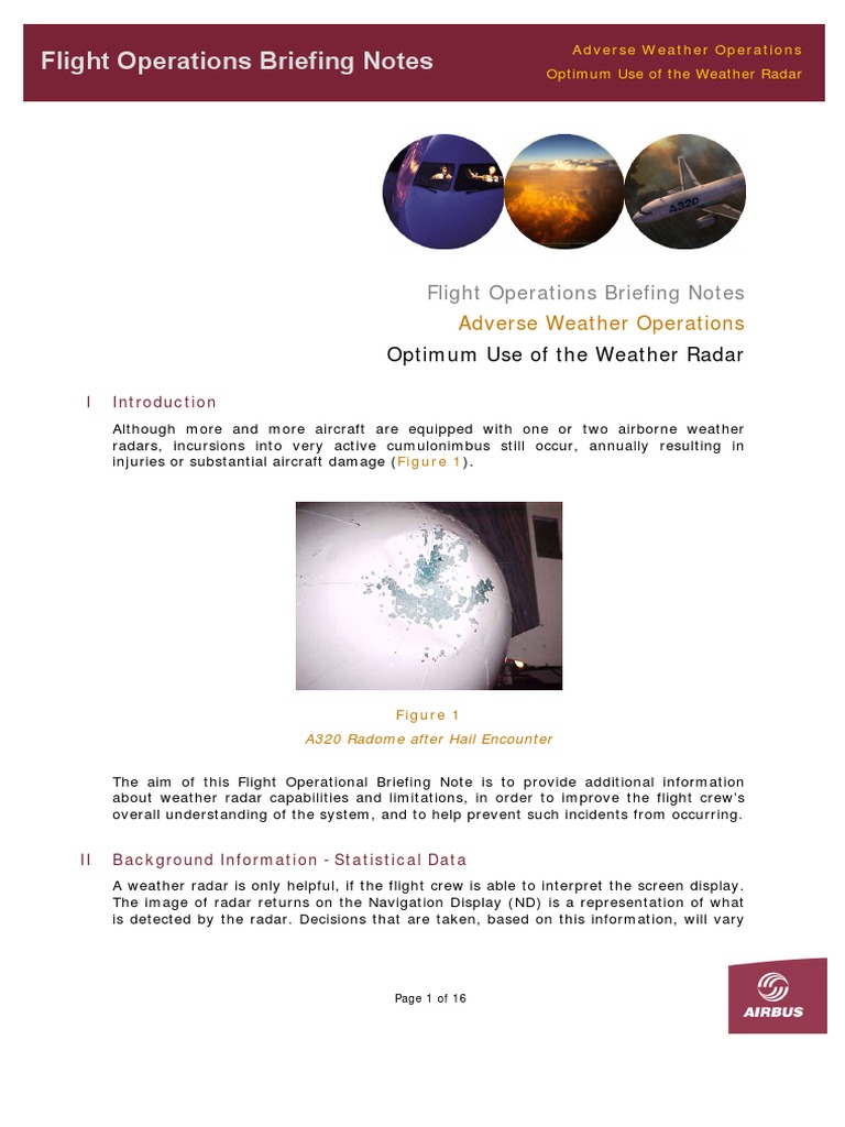 Optimal Interpretation of Weather Radar Displays for Avoiding Adverse ...