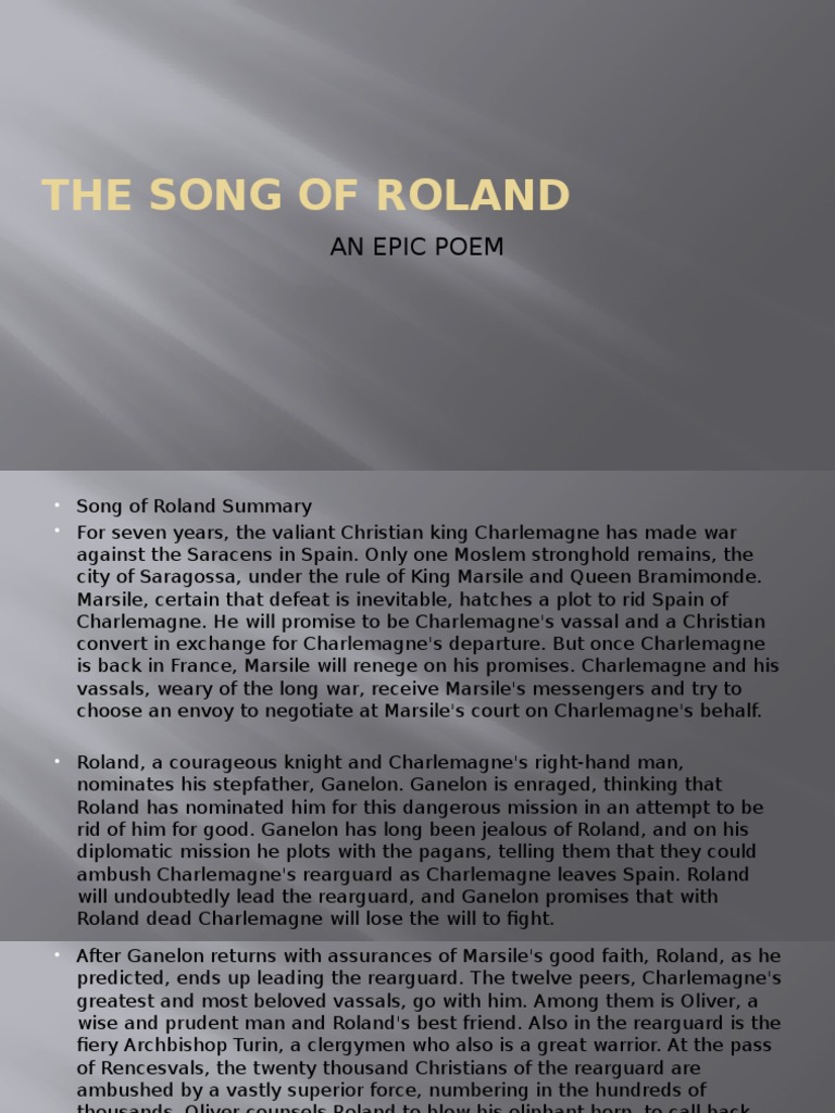 The Song of Roland | PDF | Charlemagne | Religion And Belief