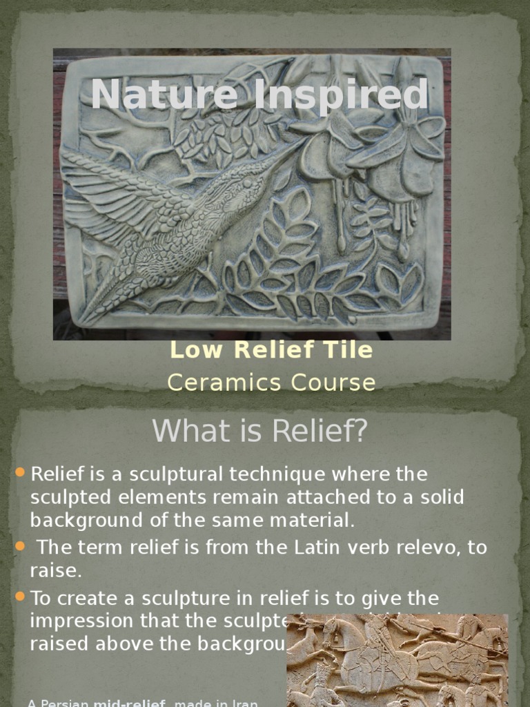 Relief Tile Presentation | PDF | Relief | Sculpture