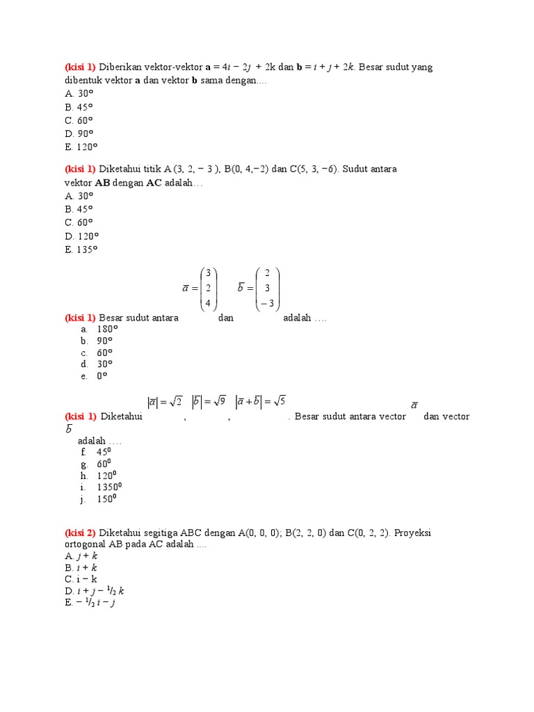 Soal Mate Uts | PDF