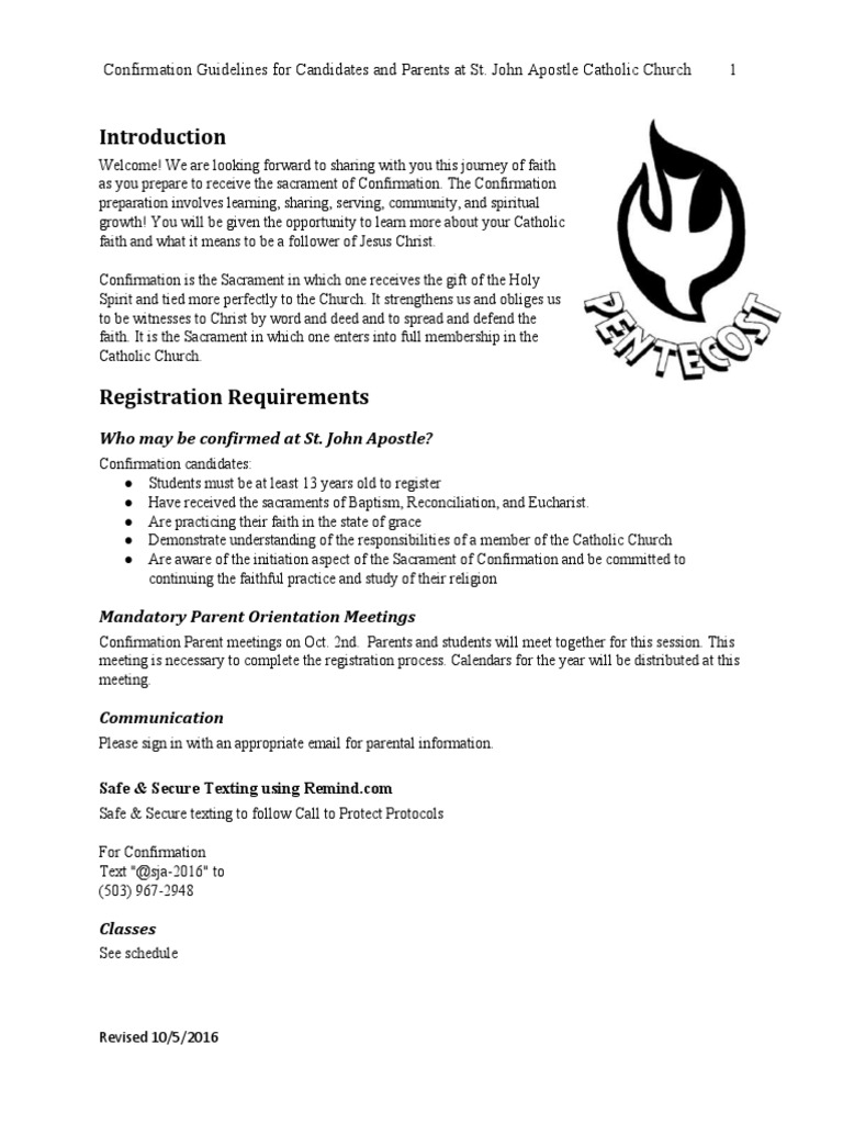 Confirmation Packet | PDF | Confirmation | Eucharist