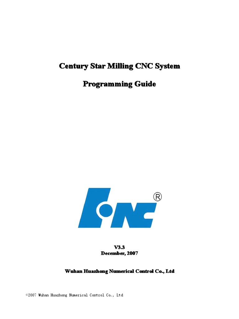 Century Star CNC System Programming Guide For Milling Machines PDF ...