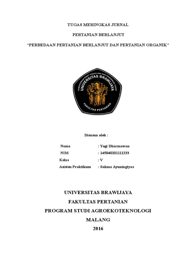 Cover Tugas Meringkas Jurnal | PDF