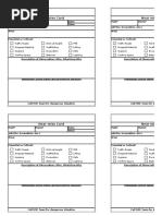 20.19 Safety Observation Card R3 | PDF | Workplace | Working Conditions