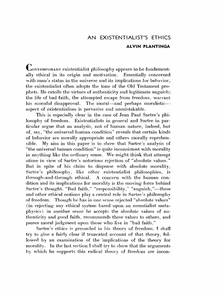 Existentialist Ethics | Download Free PDF | Existentialism | Nothing