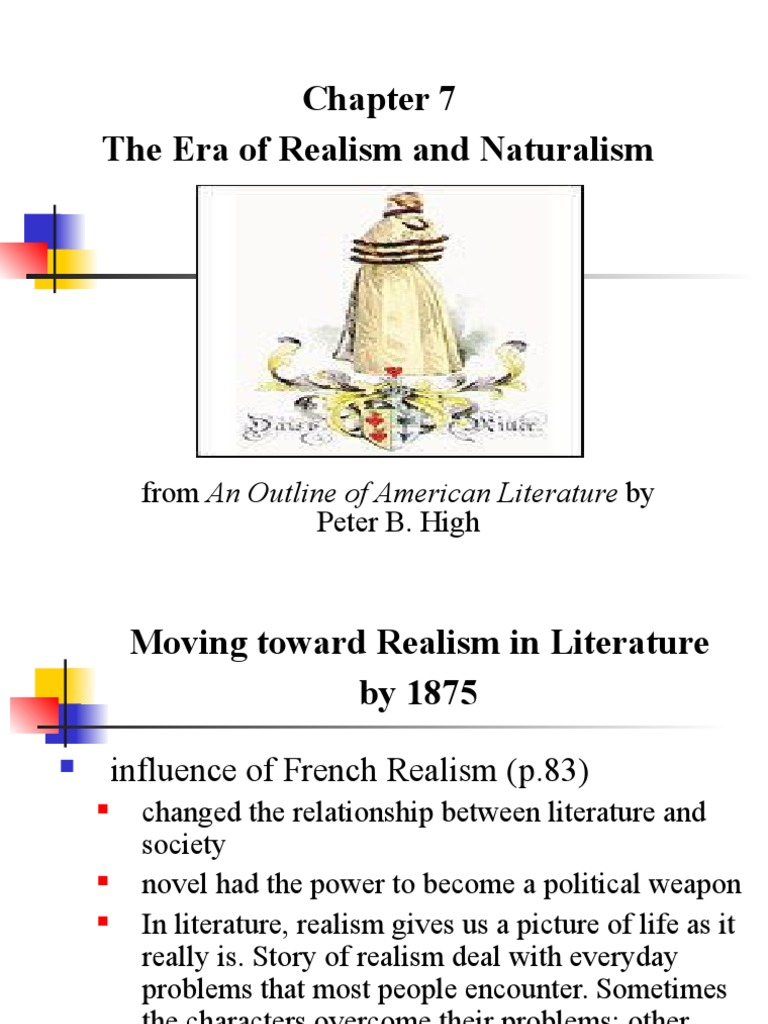 Chapter 7 Realism and Naturalism | PDF | Henry James | Realism (Arts)