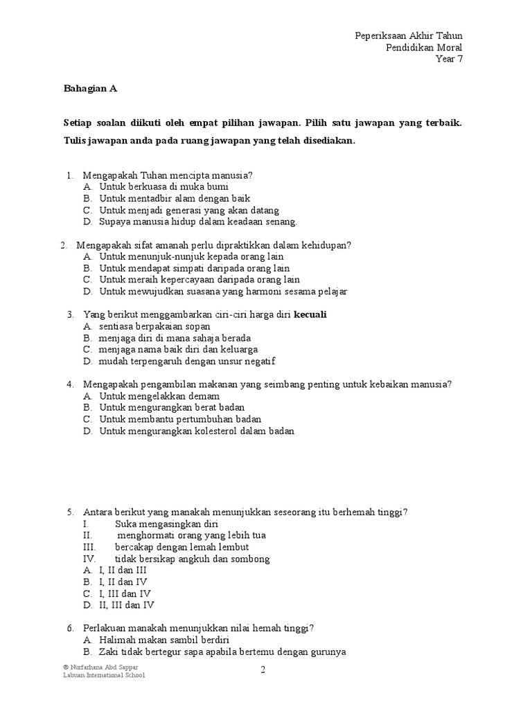 Final Exam Moral F1 Pdf