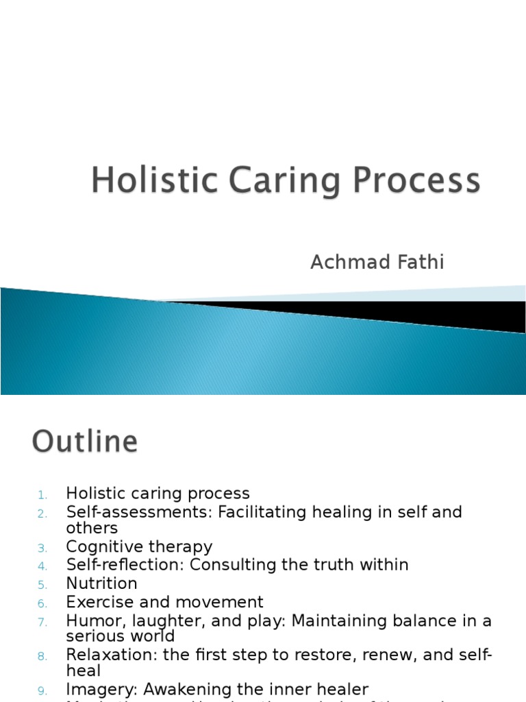 Holistic Caring Process | PDF | Relaksasi (Psikologi) | Obat