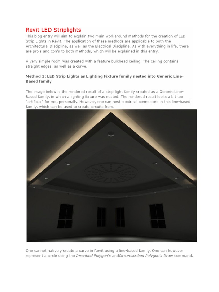 Revit LED Striplights | PDF | Rendering (Computer Graphics) | Laptop