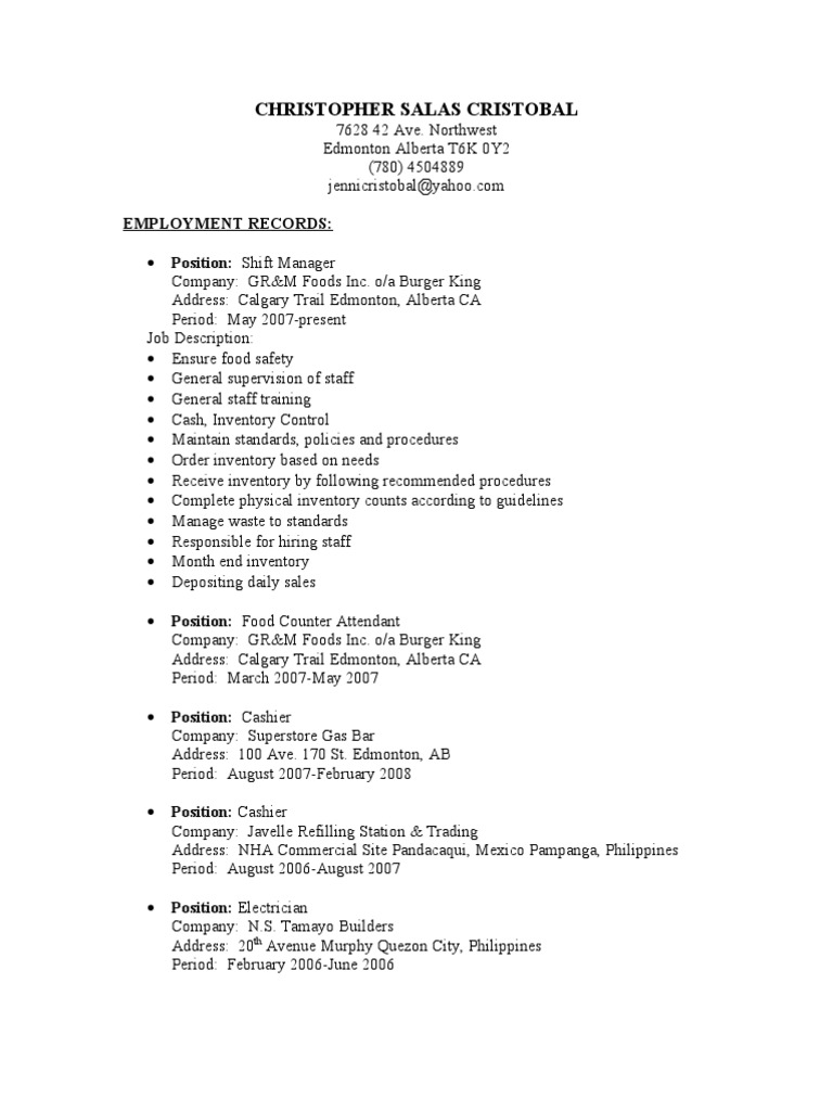 Christopher Resume | PDF | Business