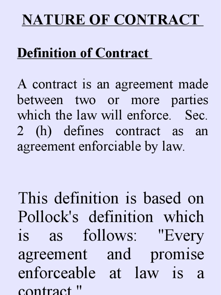 nature of contract | Offer And Acceptance | Consideration | Free 30-day ...