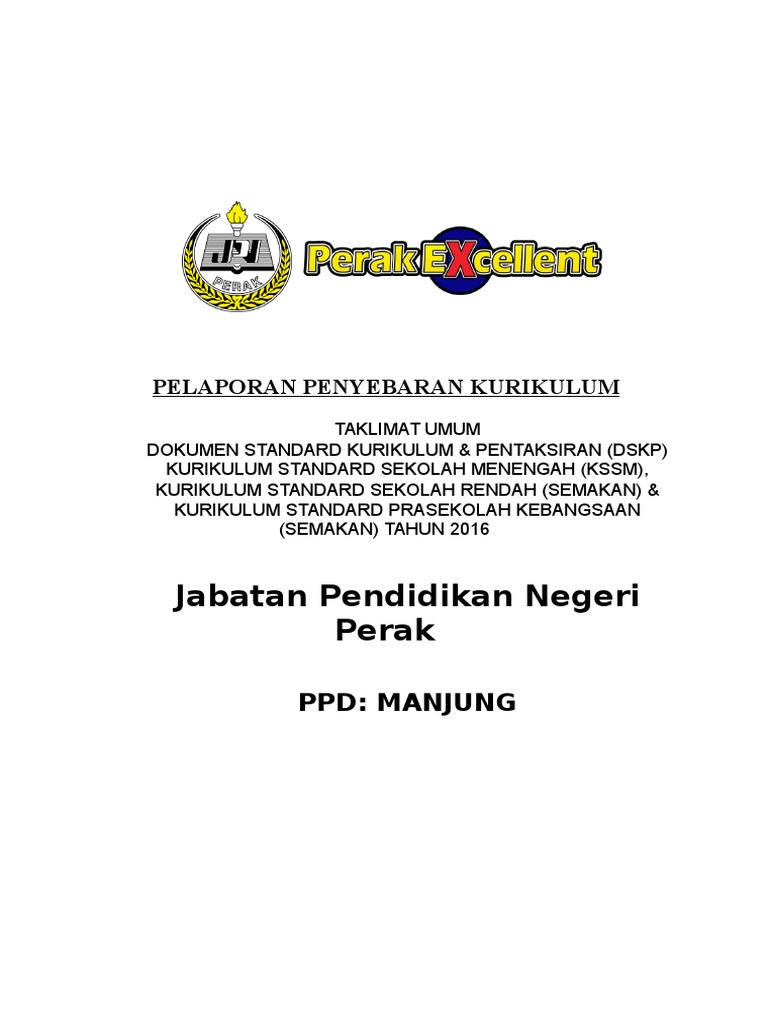 FORMAT Pelaporan Taklimat Umum PPD | PDF