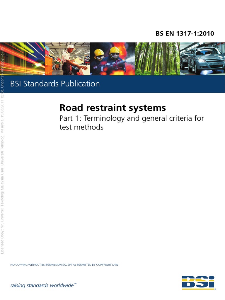 BS en 1317 1 2010 | PDF | Rotation Around A Fixed Axis | Rotation