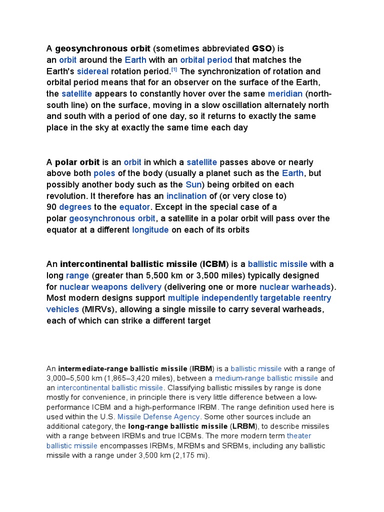 Ballistic Missile Medium-Range Ballistic Missile Intercontinental ...