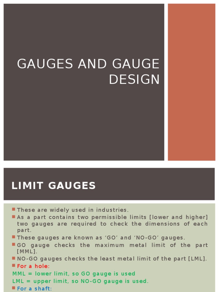 Gauges and Gauge Design | PDF | Equipment | Manufactured Goods