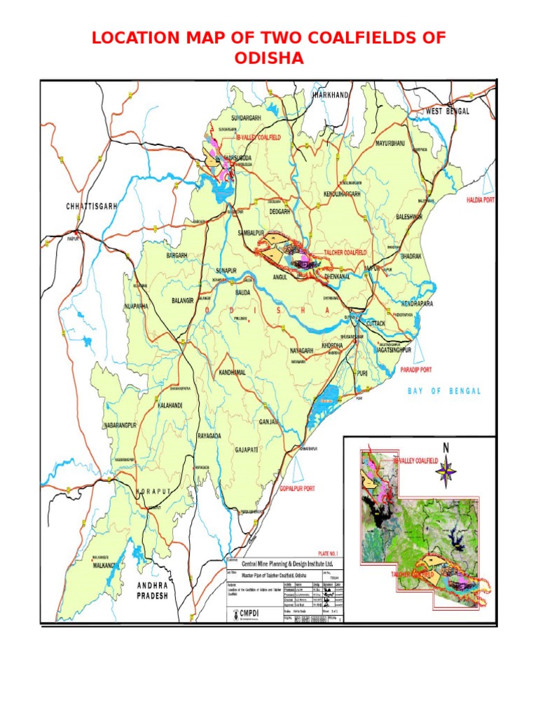 Location Map of Two Coalfields of Odisha | PDF