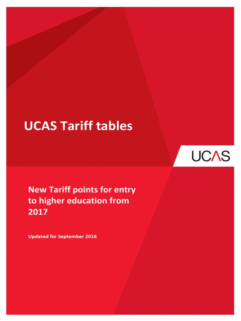 New UCAS Tariff Points for 2017 | PDF | Qualifications | Schools