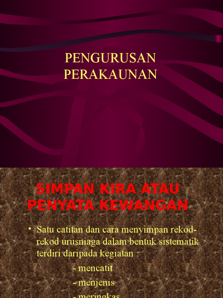 Simpan Kira 1 (Pengurusan Perakaunan) | PDF