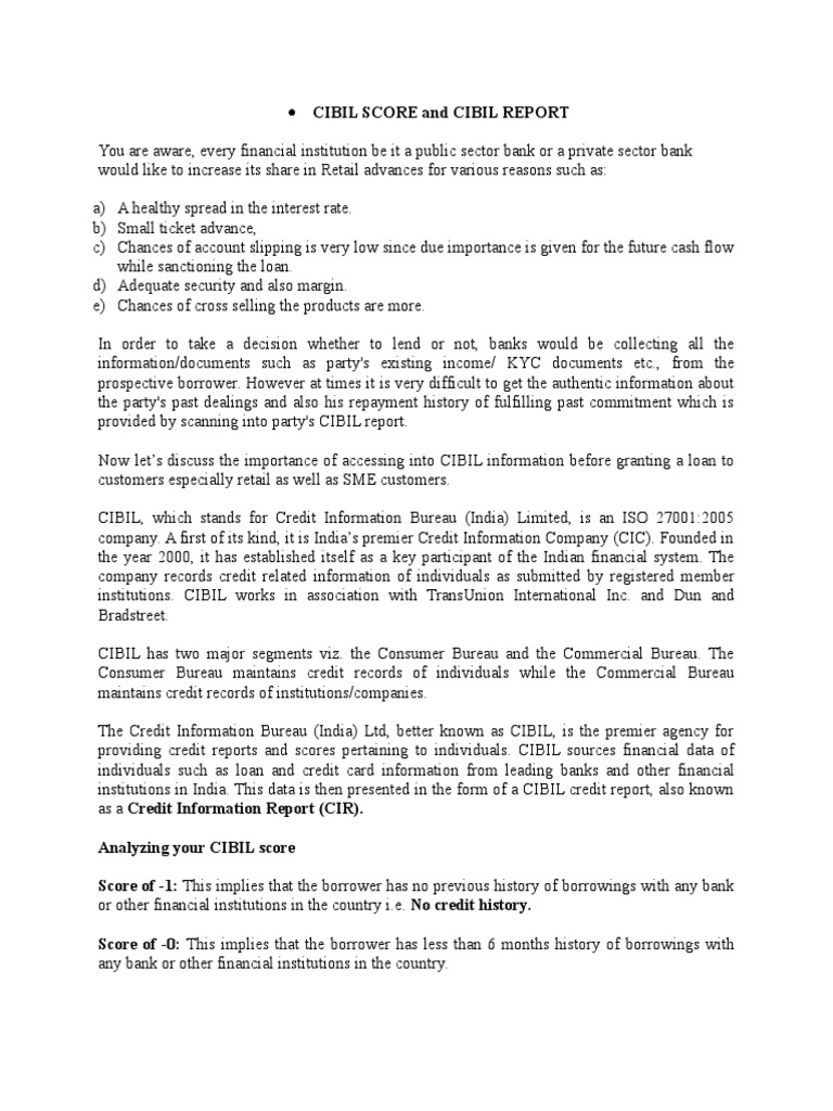 Cibil Score Report | PDF | Credit (Finance) | Credit History