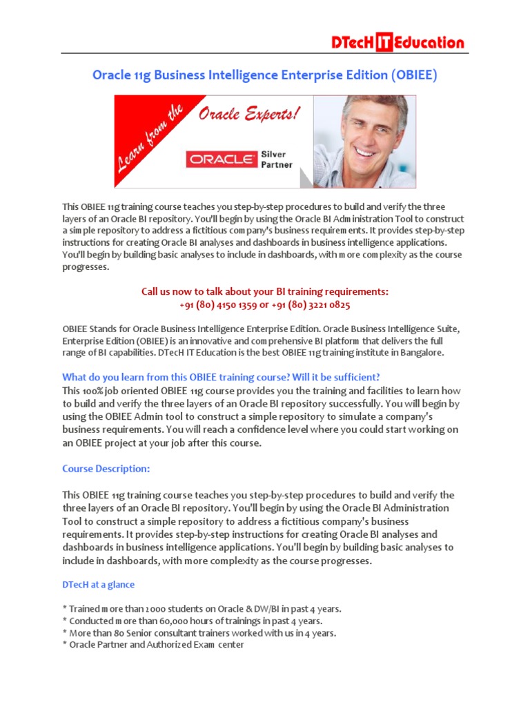Oracle 11g Business Intelligence Enterprise Edition (OBIEE) | PDF ...