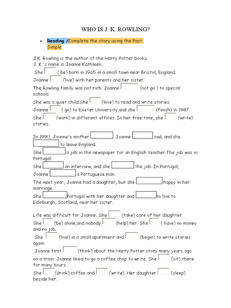 Reading. JK Rowling | PDF | J. K. Rowling | Harry Potter