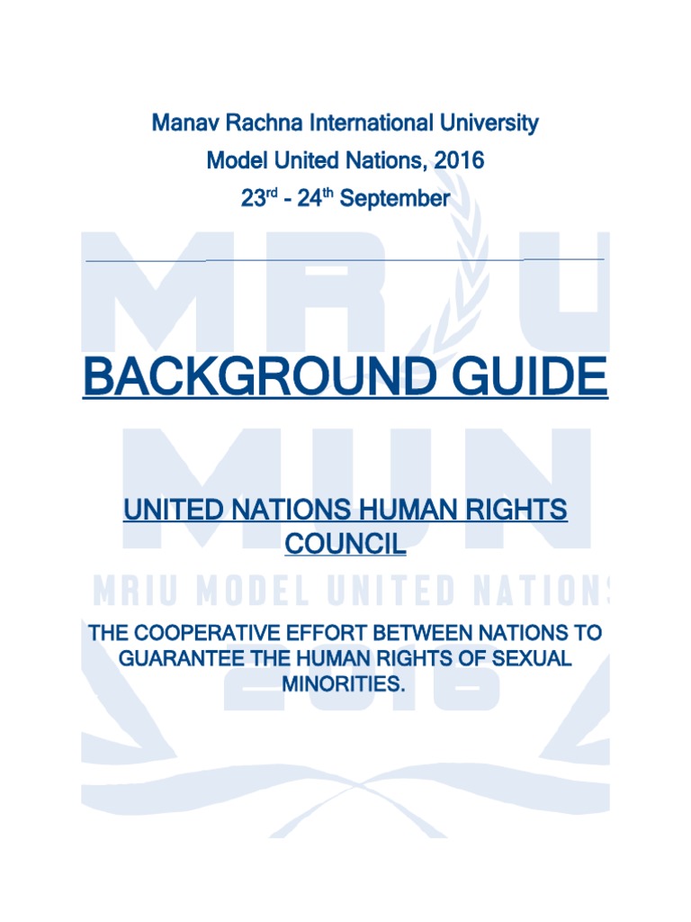 Background Guide HRC | PDF | International Law | Human Rights