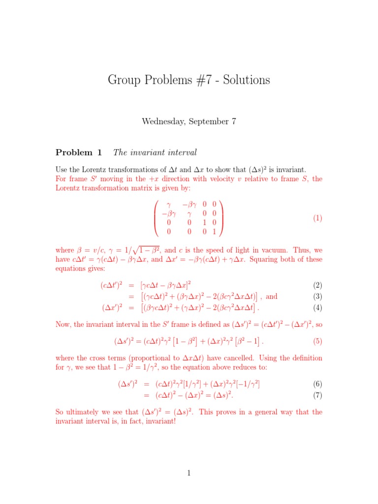 Deriving the Invariant Interval and Calculating Proper Time using ...