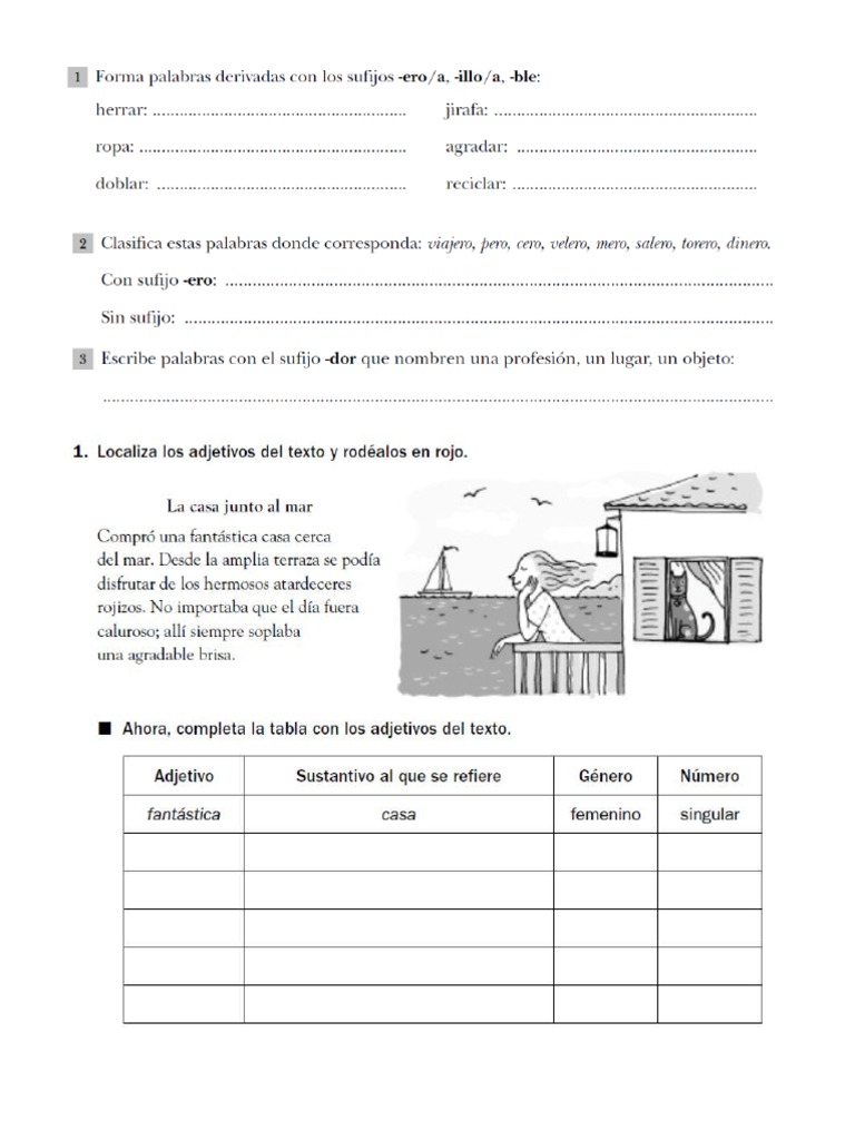 Repaso 5º Primaria Lengua Tema 8 - 9 | PDF