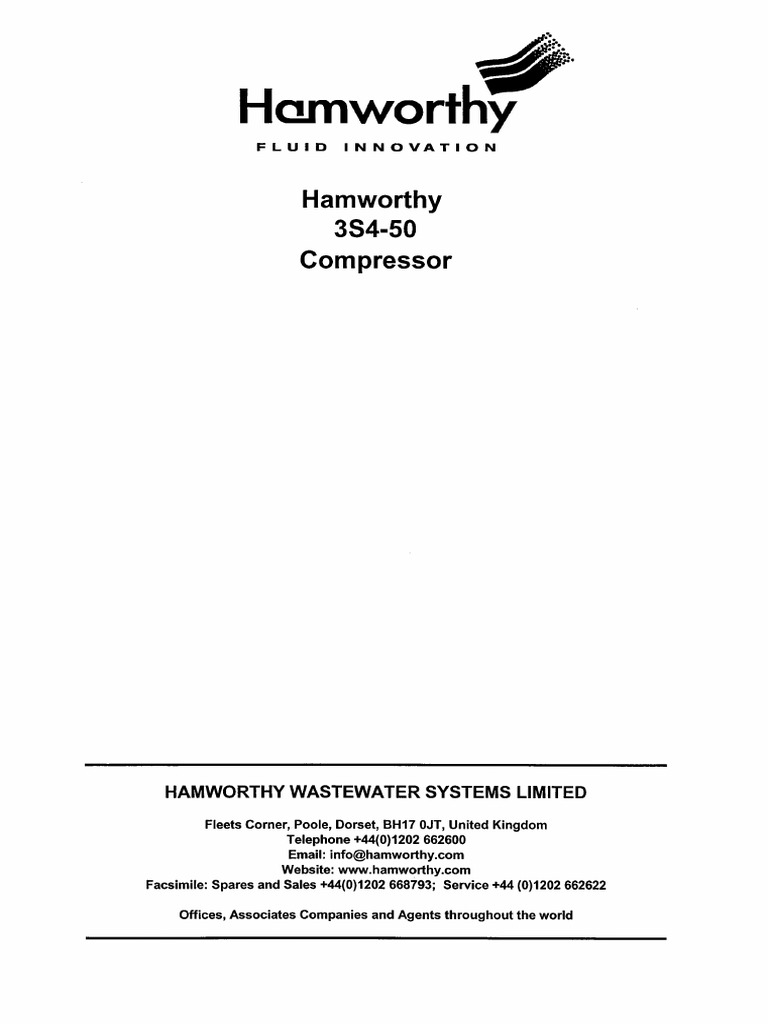 Hamworthy Compressor 3s4 50 | PDF