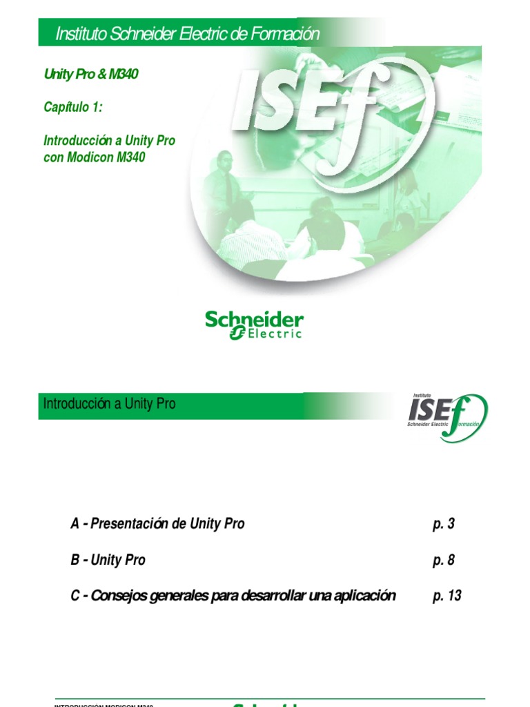 Introducción a Unity Pro y Modicon M340: Presentación general de las herramientas de ...