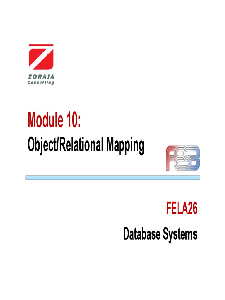 Db09 Lesson Orm | PDF | Object Relational Mapping | Relational Database