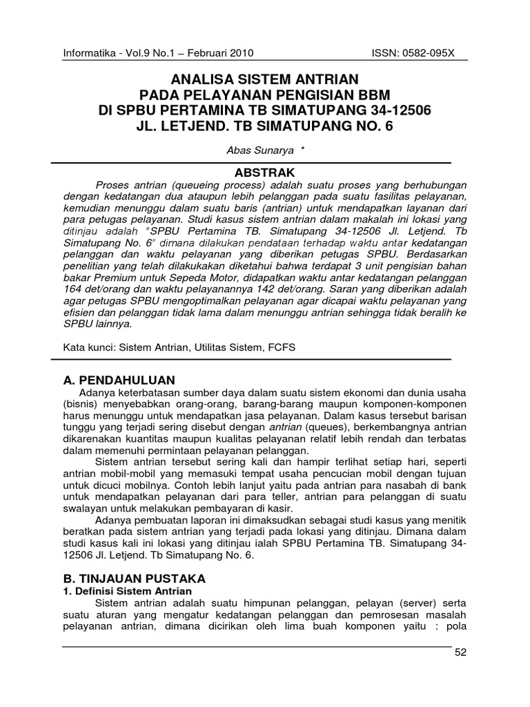 Antrian SPBU | PDF