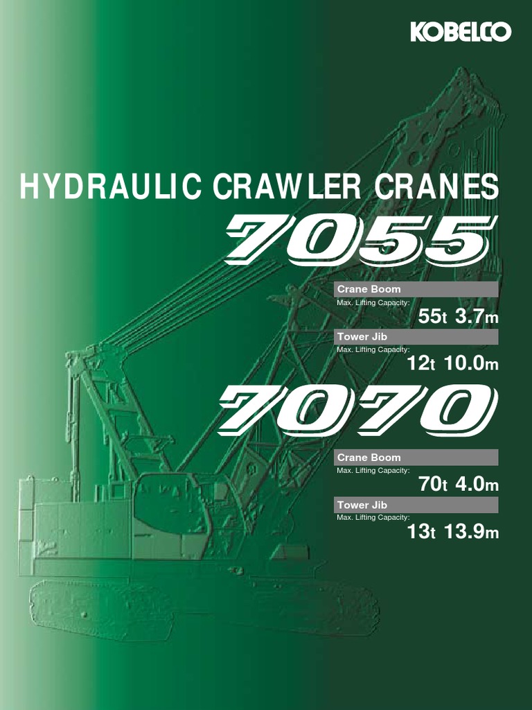 Crawler Crane 1 PDF | PDF | Crane (Machine) | Engines