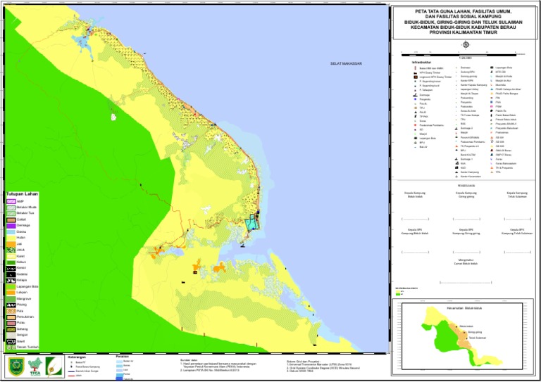 PETA Kampung Biduk-Biduk Berau | PDF