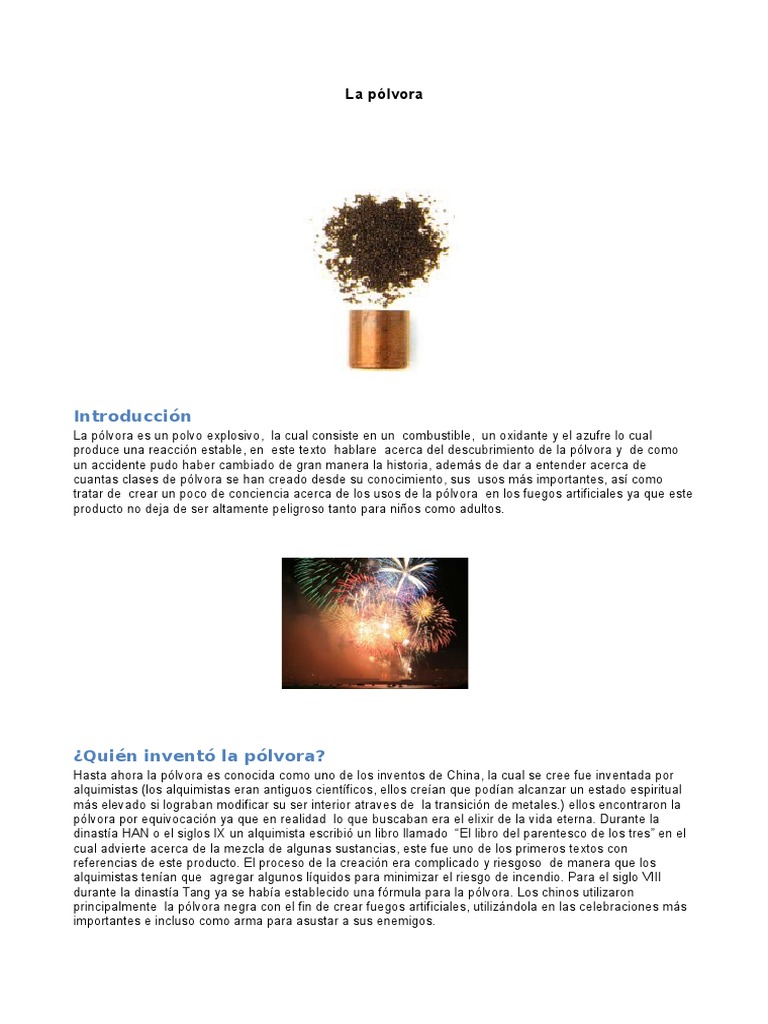 Historia de La Polvora | PDF