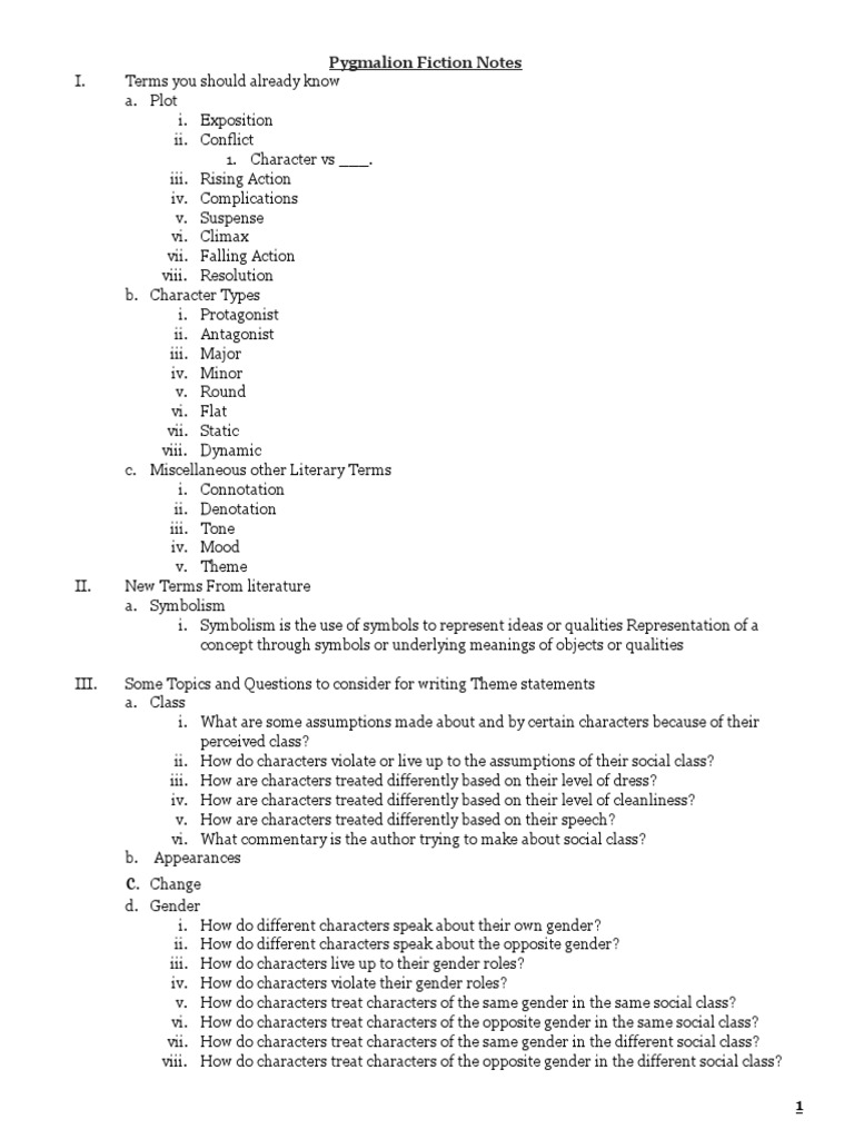 Pygmalioncomplete | PDF | Pygmalion (Play) | Plot (Narrative)