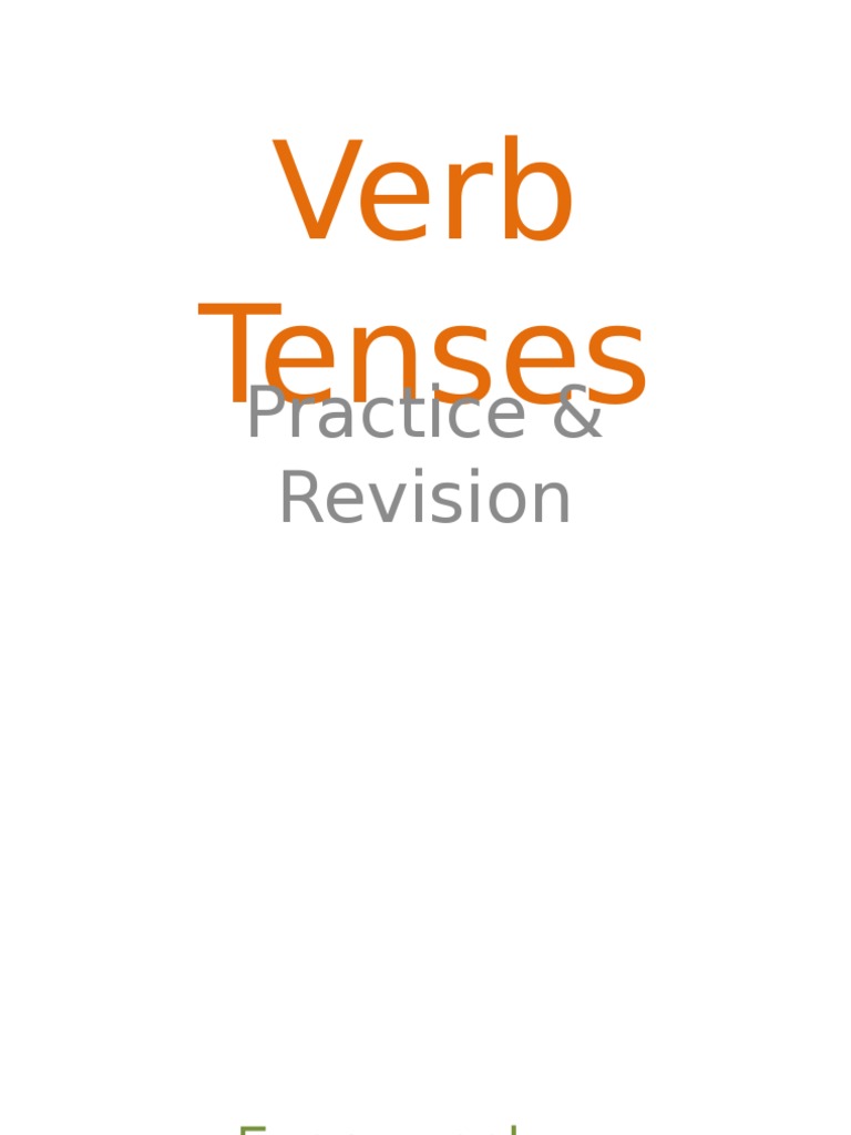 Verb Tenses | PDF