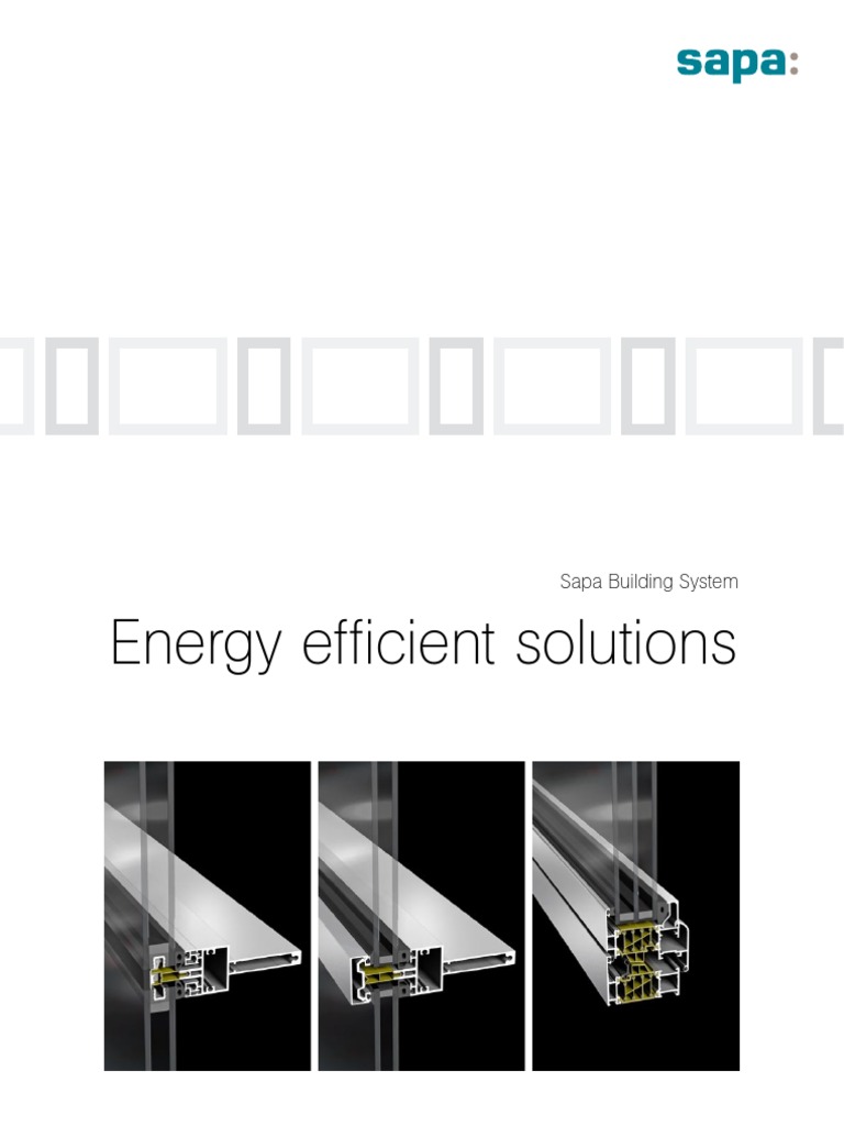 Sapa Energy Product Line | PDF | Window | Building Insulation