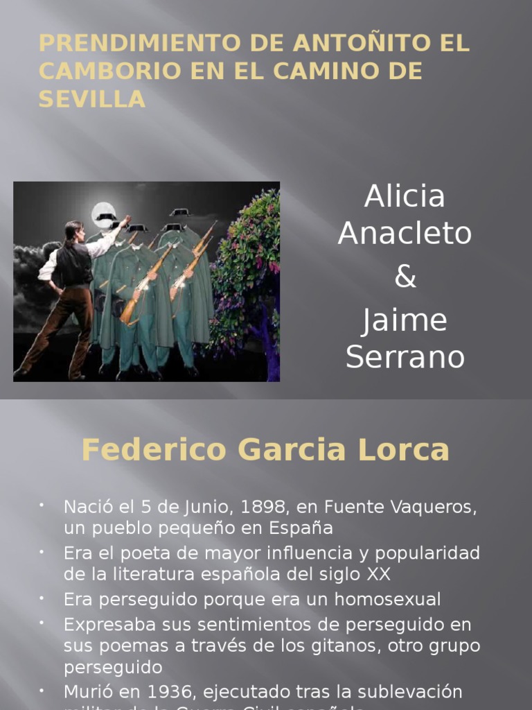 Prendimiento de Antoñito El Camborio en El Camino | PDF