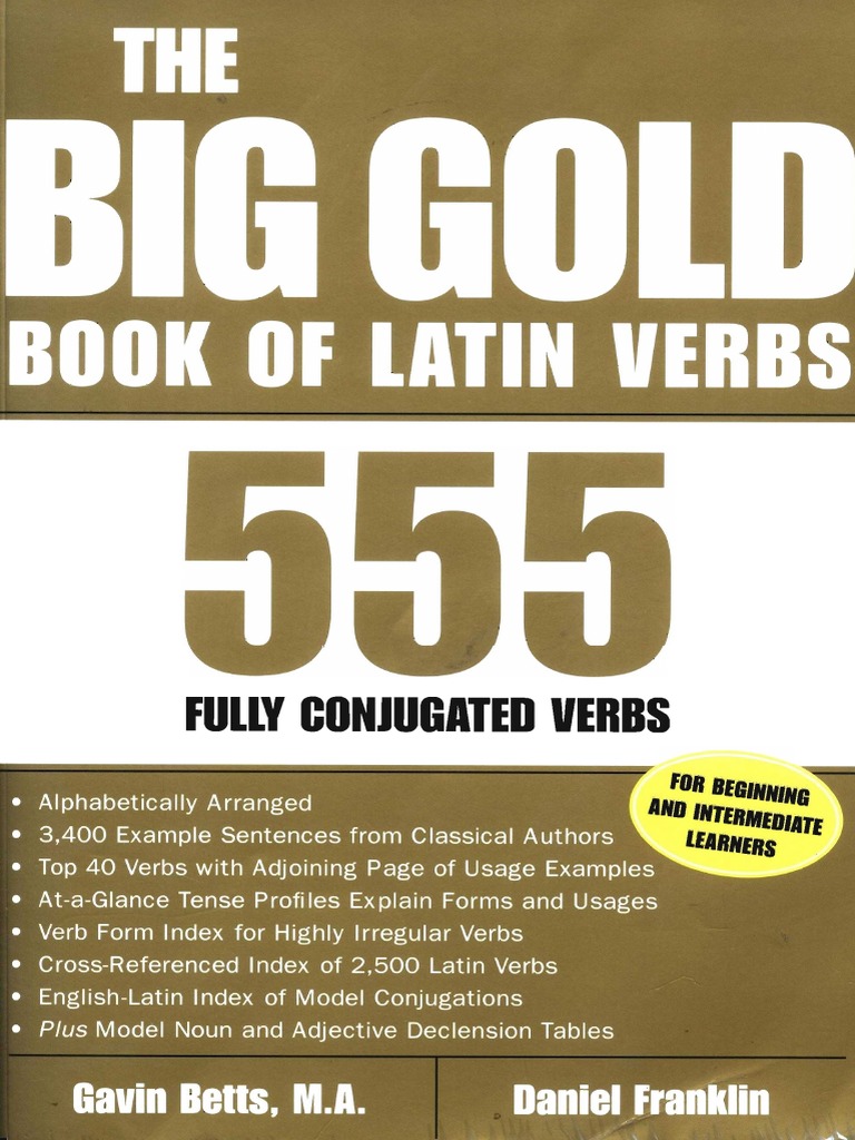 Gold Book of Latin Verbs | PDF