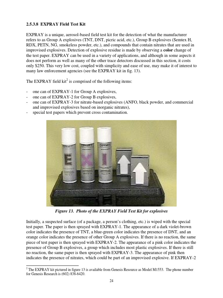 An Overview and Evaluation of the Low-Cost EXPRAY Field Test Kit for ...