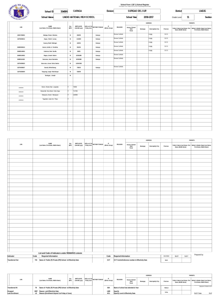 School Forms | Download Free PDF | Secondary School | Teachers