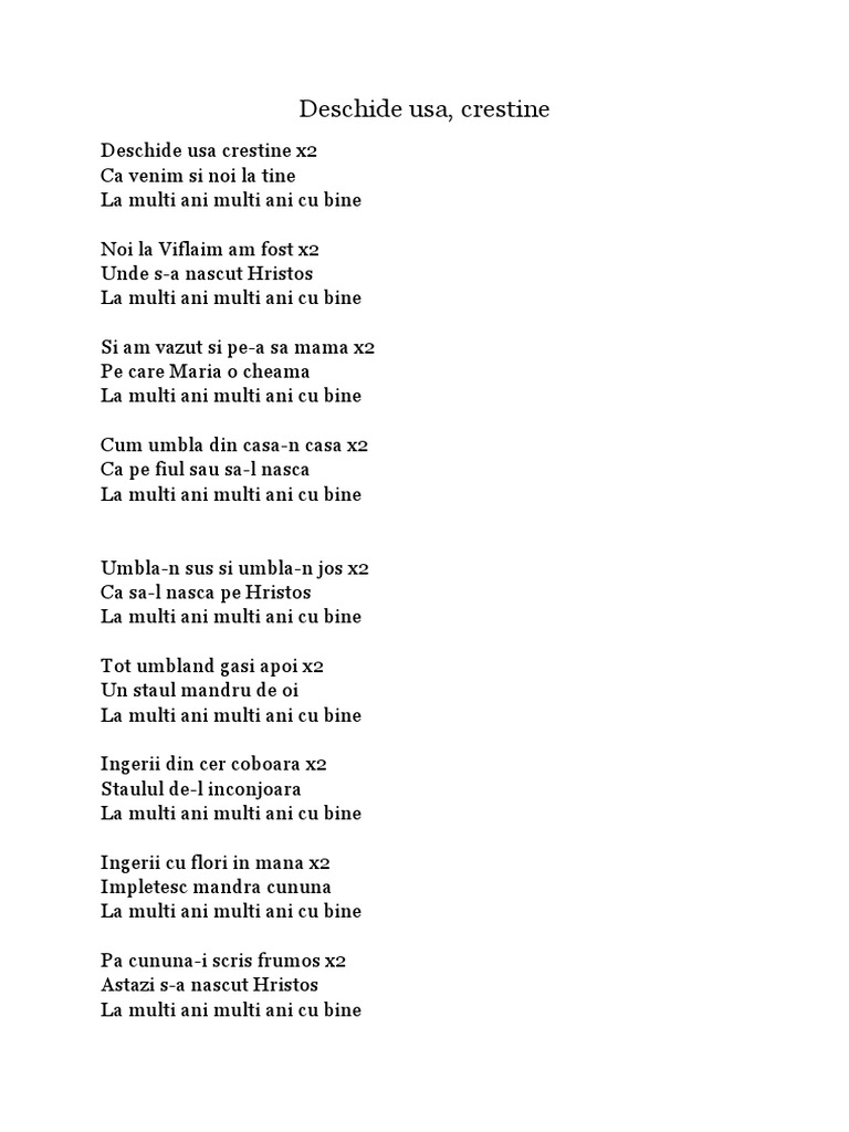 Deschide Usa Crestine Si Scoala Gazda Din Patut | PDF