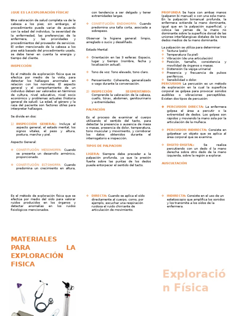 Definición de Exploración Física | PDF | Mano | Salud mental