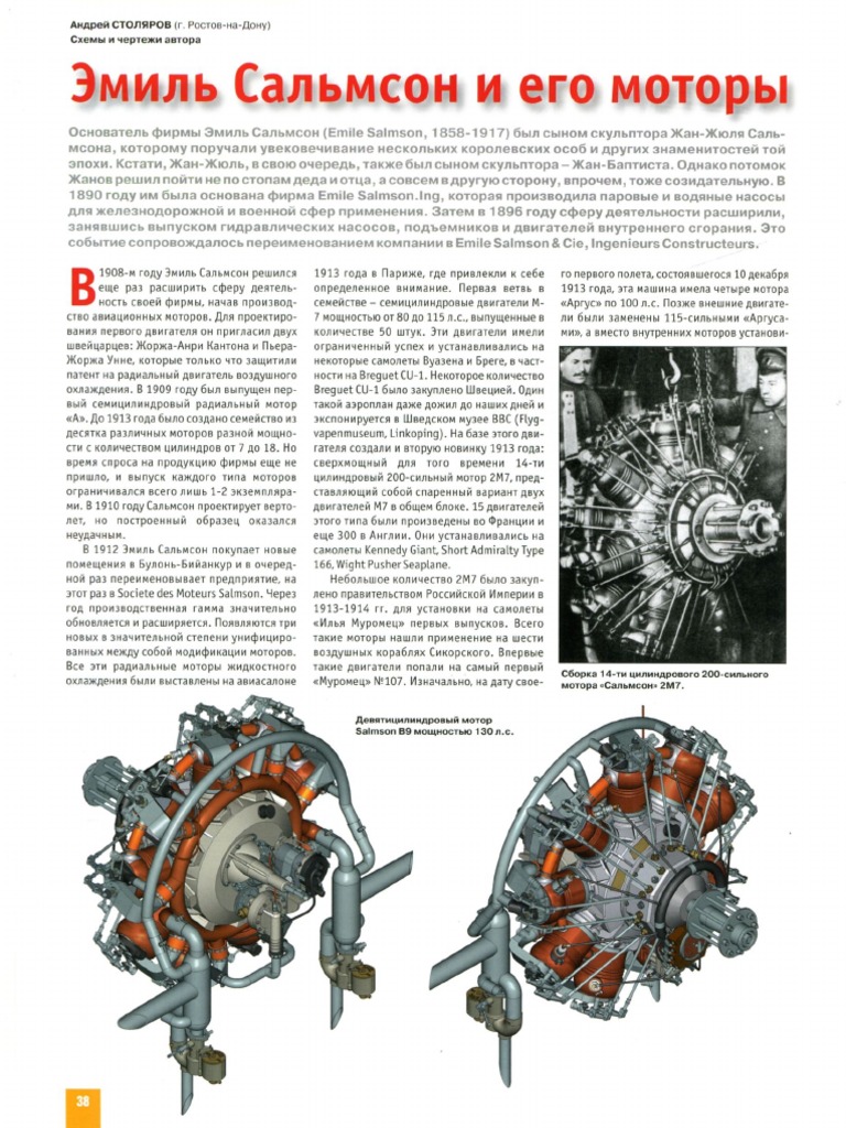 Salmson Engines M-Hobby Monographie Part 1 | PDF